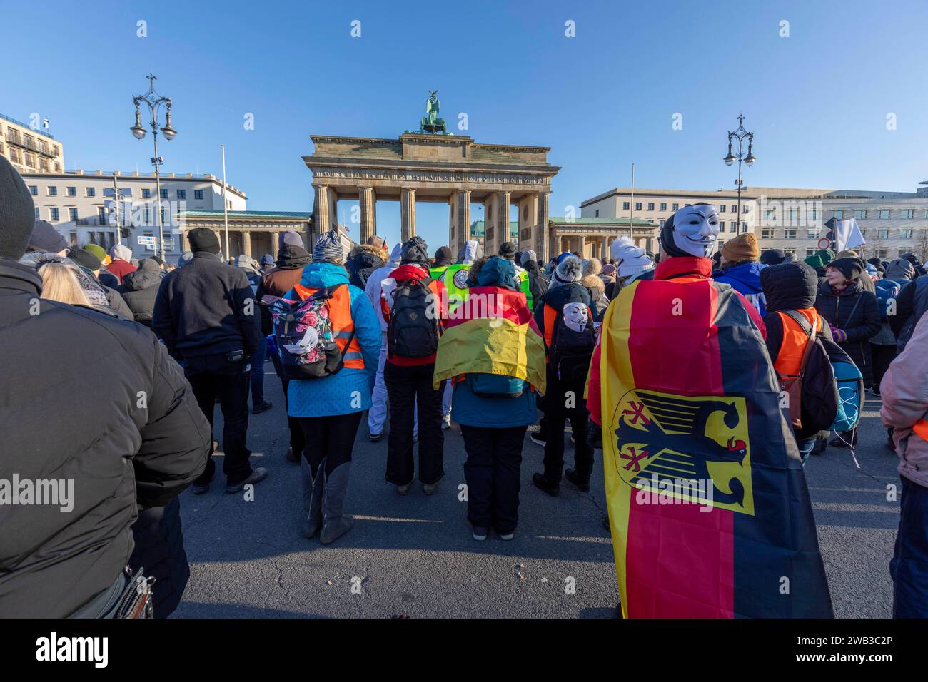 Protest der Bauern gegen geplanten Maßnahmen der Regierung, Am 8 ...