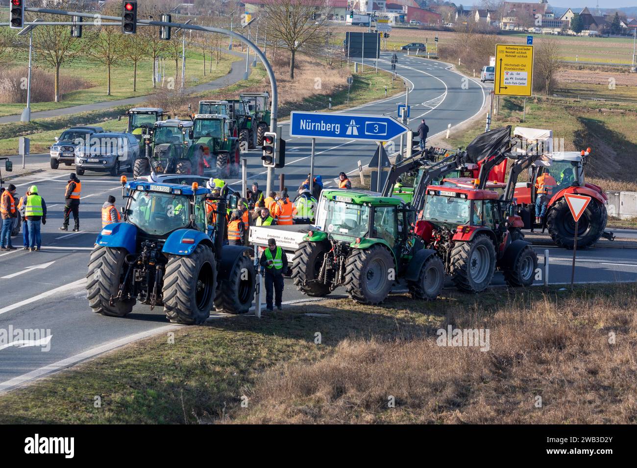 Reportage 08.01.2024 Bauernprotesttag mit Blockade von ...