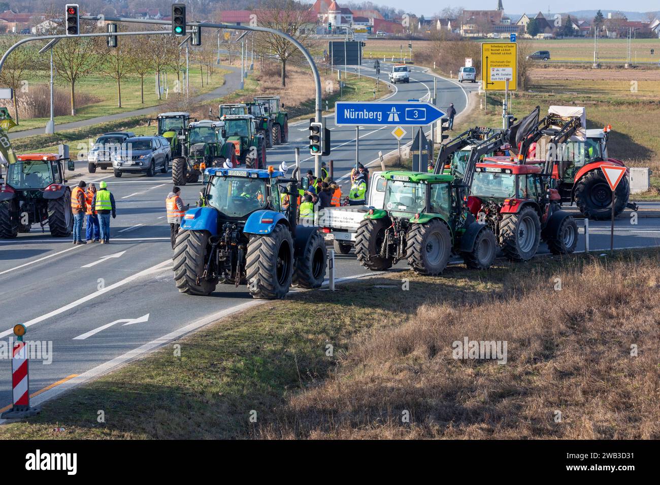 Reportage 08.01.2024 Bauernprotesttag mit Blockade von ...