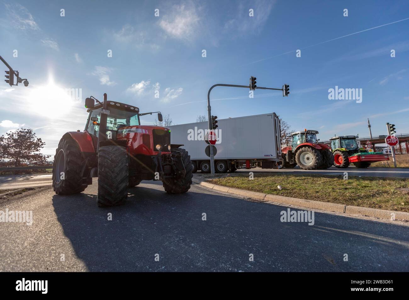 Reportage 08.01.2024 Bauernprotesttag mit Blockade von ...