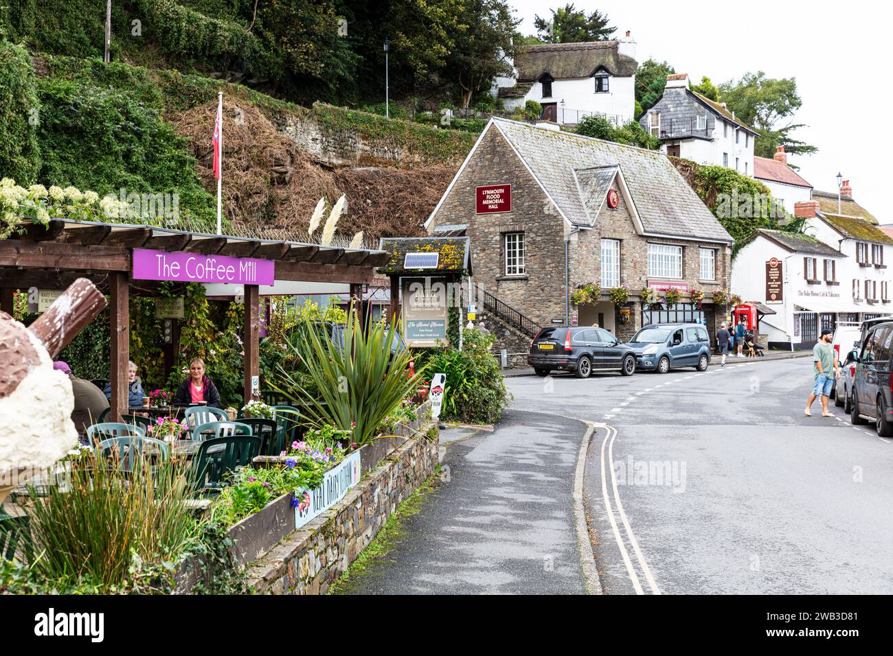 Lynmouth village, Lynmouth at Lynton And Lynmouth, Devon, UK, England ...