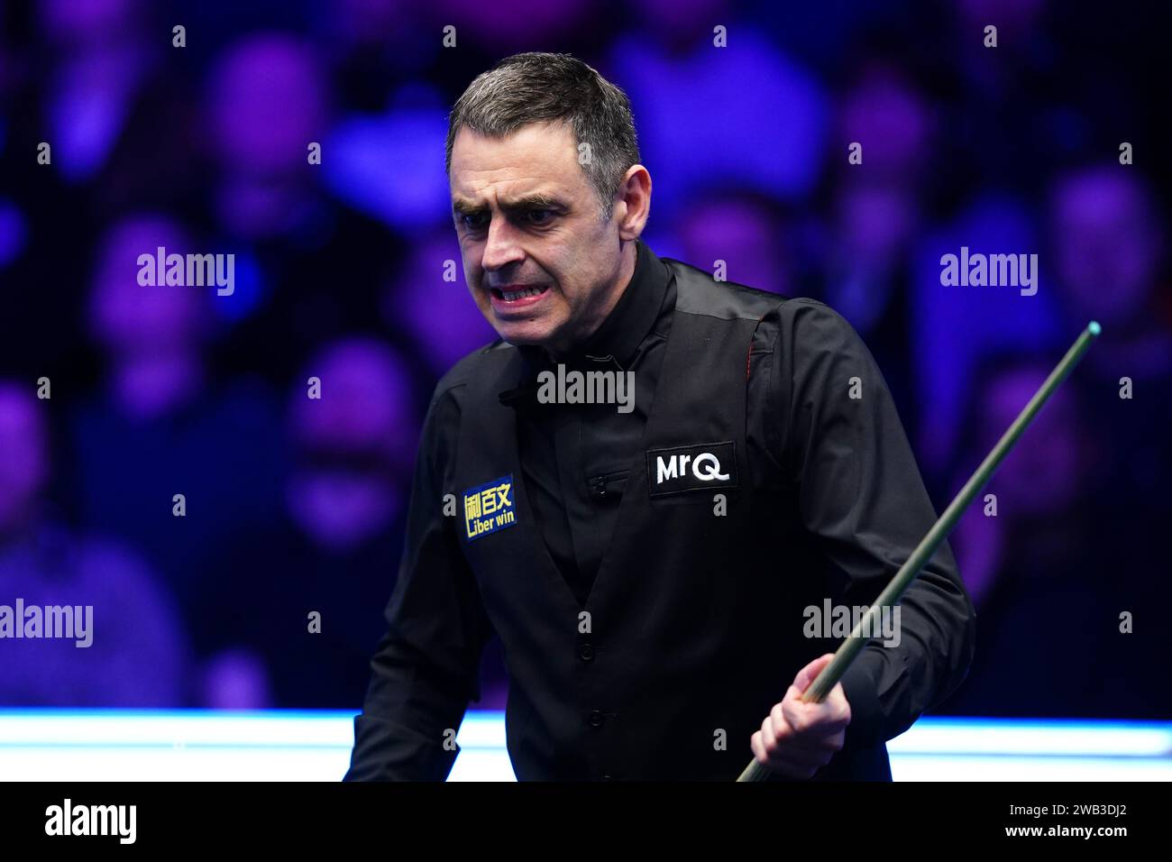 Ronnie O’Sullivan during his match against Ding Junhui on day two of ...
