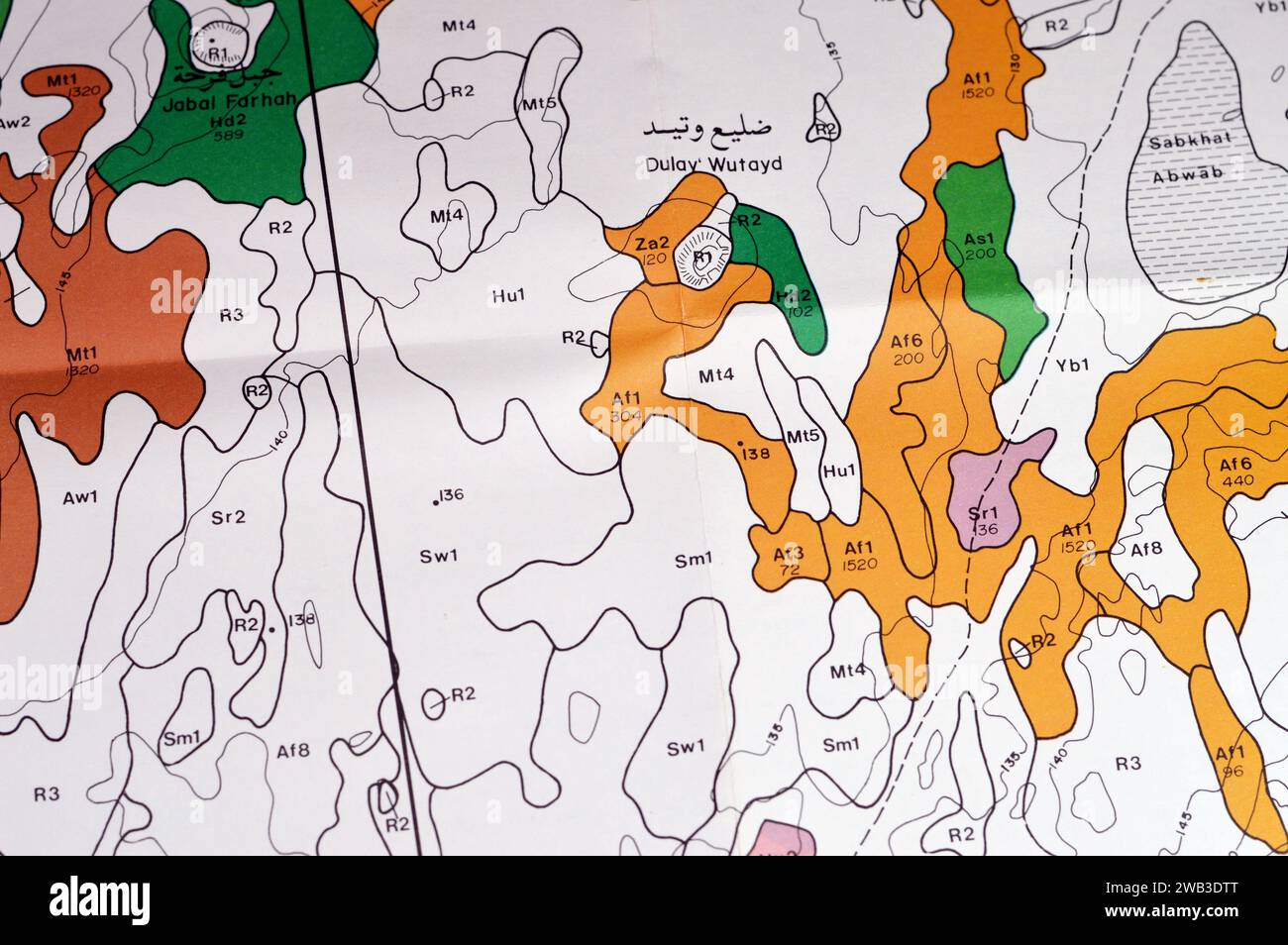 Cairo, Egypt, January 2 2024: Detailed soil survey of Hanidh and ...