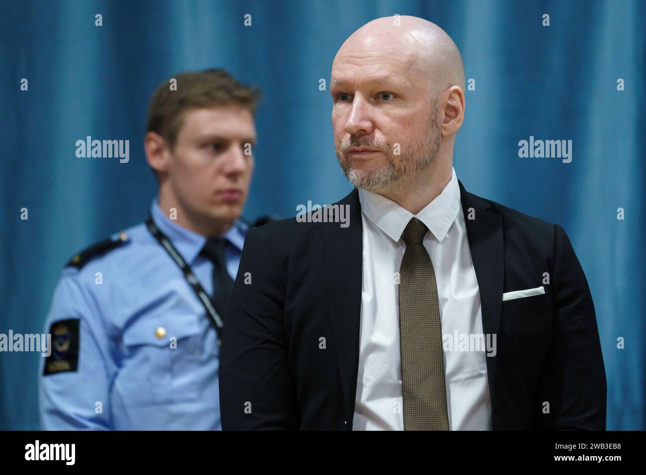 Tyristrand 20240108.Anders Behring Breivik during the trial in Oslo ...