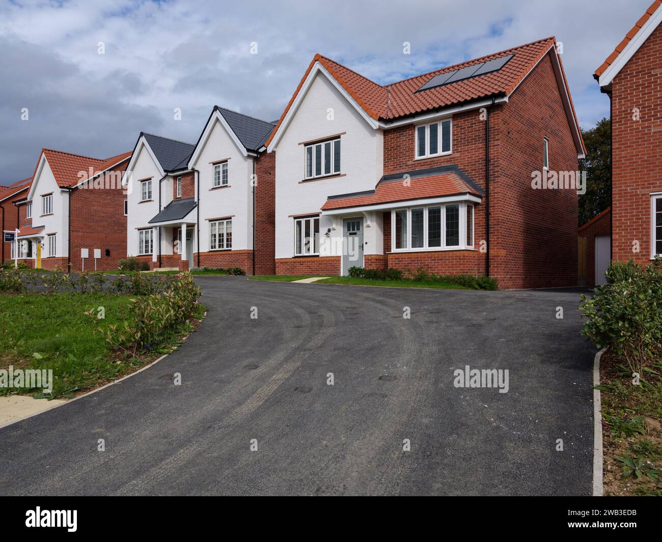 Onehouse, Stowmarket, Suffolk - September 24 2023: New houses developed ...