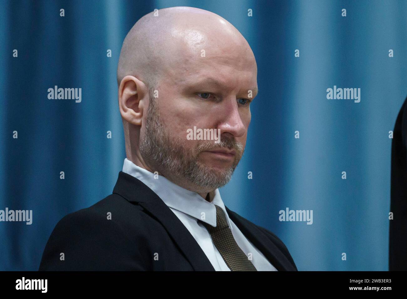 Tyristrand 20240108.Anders Behring Breivik during the trial in Oslo ...