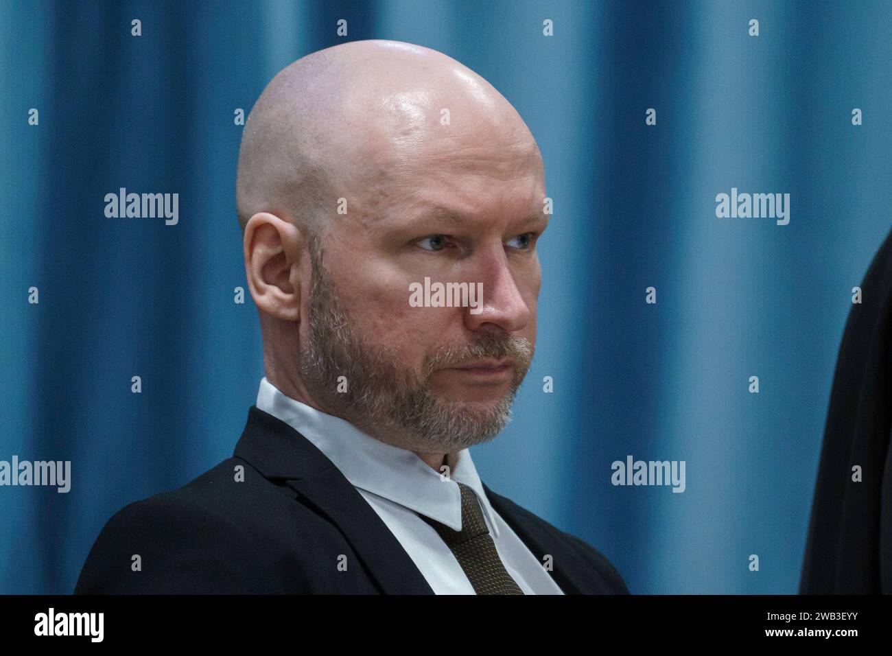 Tyristrand 20240108.Anders Behring Breivik during the trial in Oslo ...