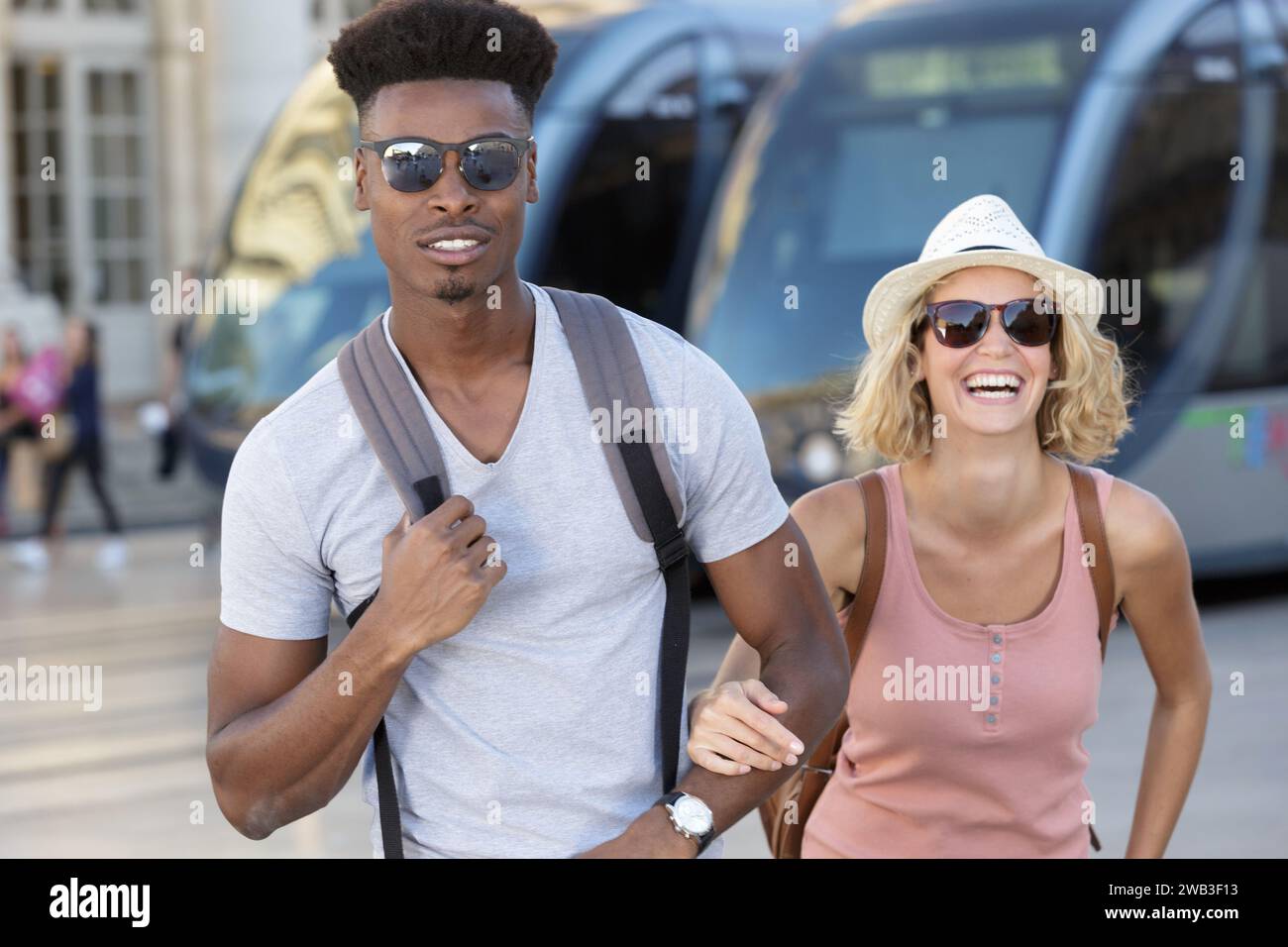 Rushing for a bus hi-res stock photography and images - Alamy