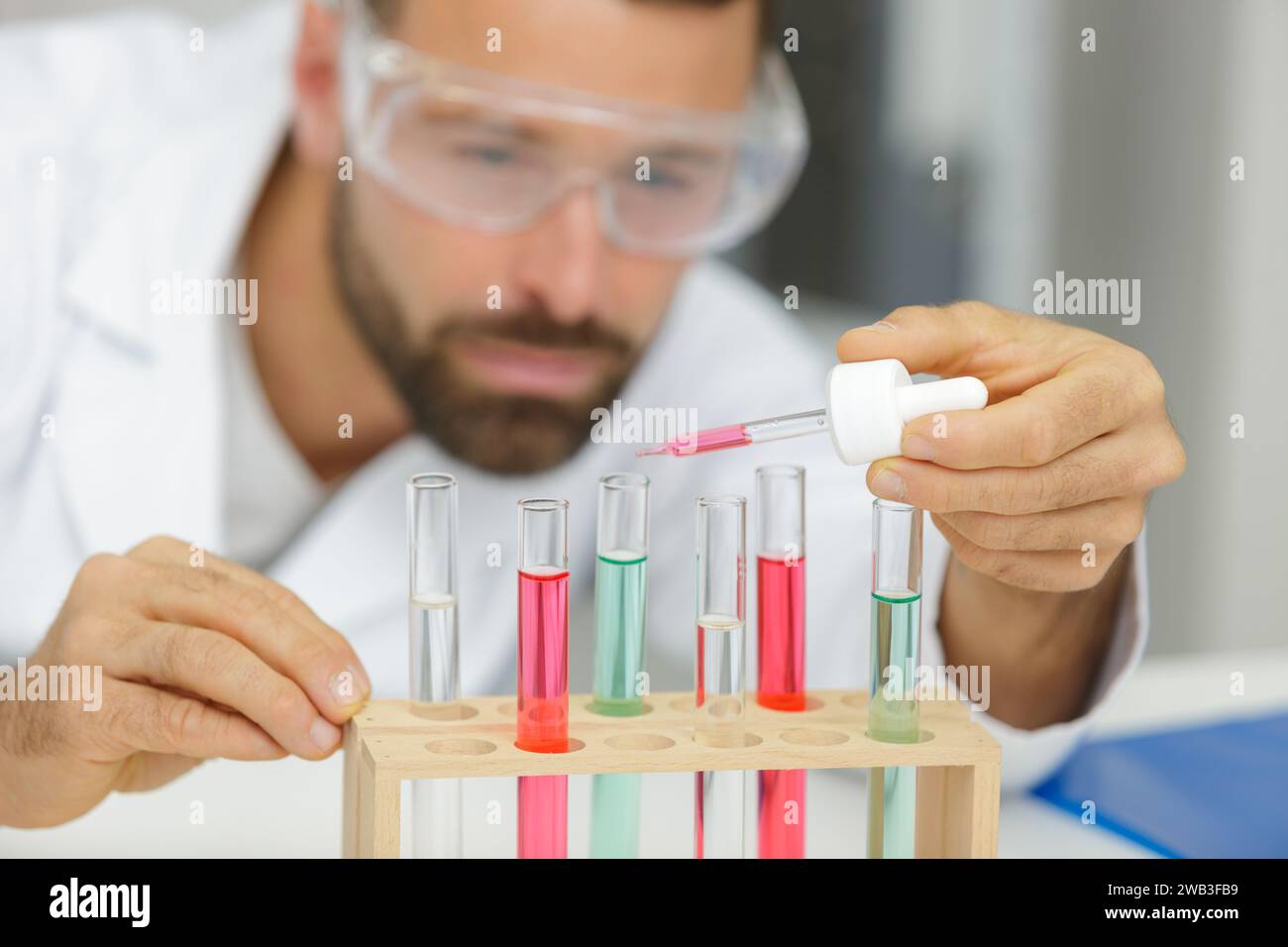 portrait of a microbiological laboratory test Stock Photo - Alamy