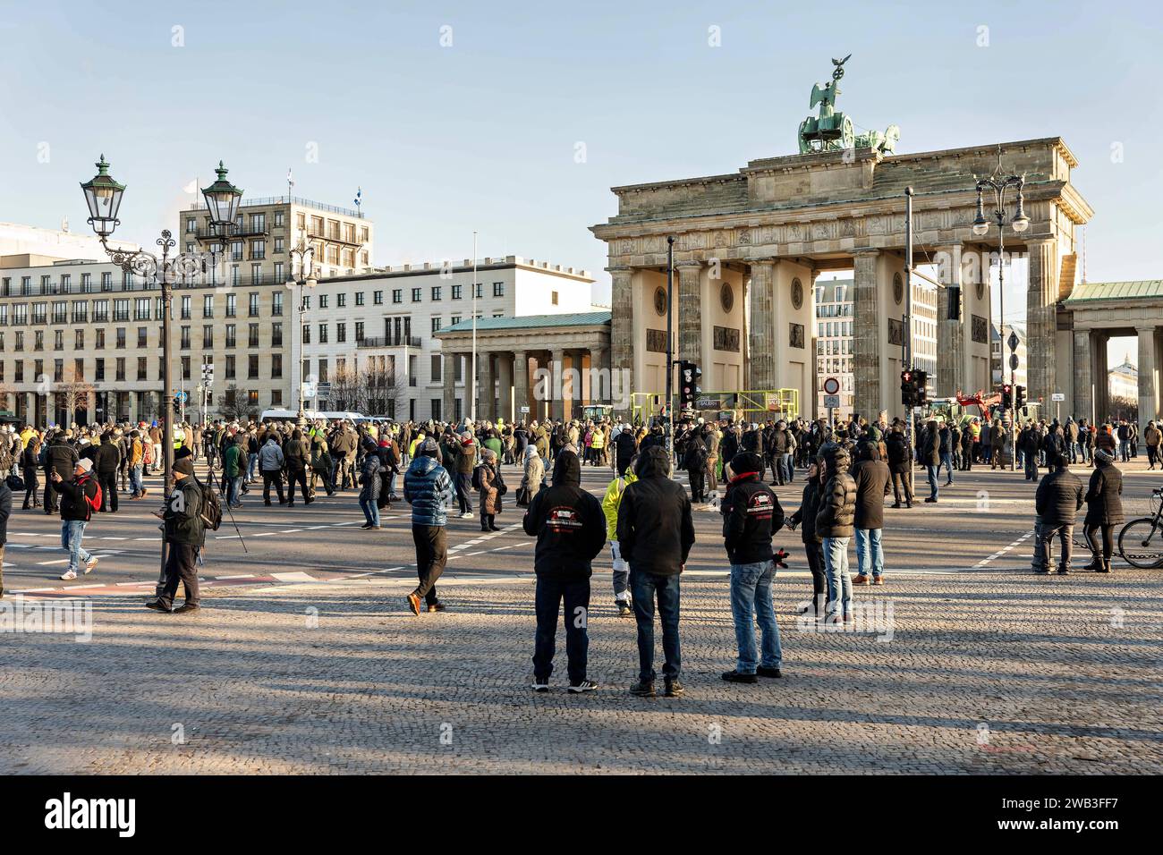08.01.2024,Berlin,Bauern-Protest in der Deutschen Hauptstadt ...