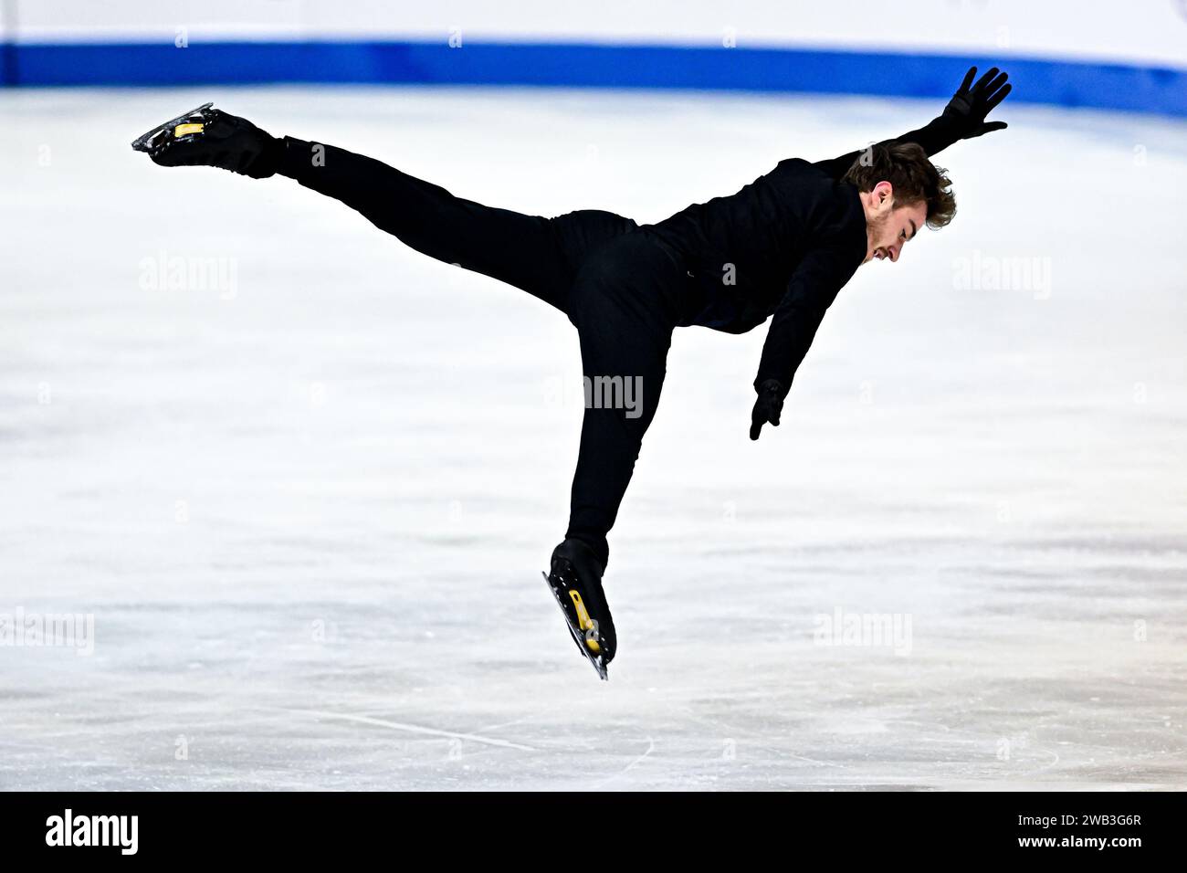 Matteo RIZZO (ITA), during Men Practice, at the ISU European Figure ...