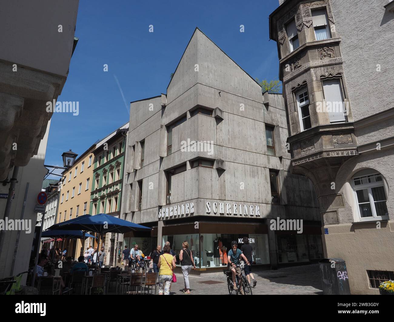REGENSBURG, GERMANY - CIRCA JUNE 2022: Schreiner Building By Architect ...