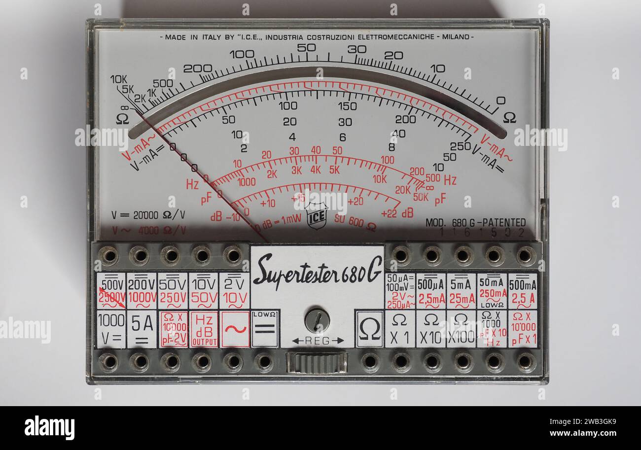 MILAN, ITALY - CIRCA NOVEMBER 2022: ICE 680-G Analog Multimeter Stock ...