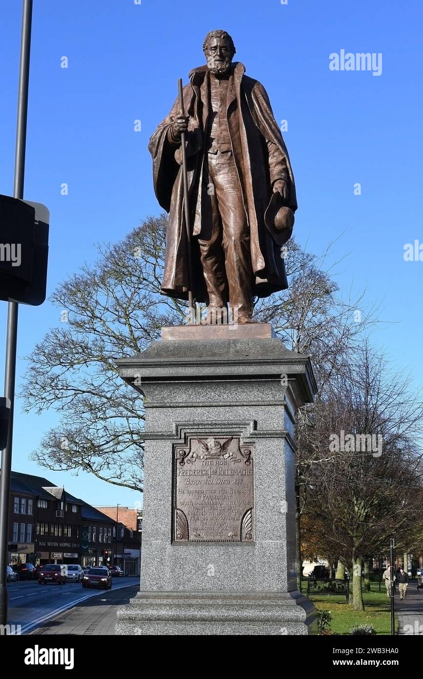 The Hon. Frederick Tollemache statue Grantham Lincs. 2024 Stock Photo ...