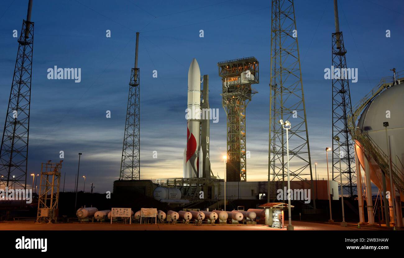 A United Launch Alliance (ULA) Vulcan rocket is prepared for its maiden ...
