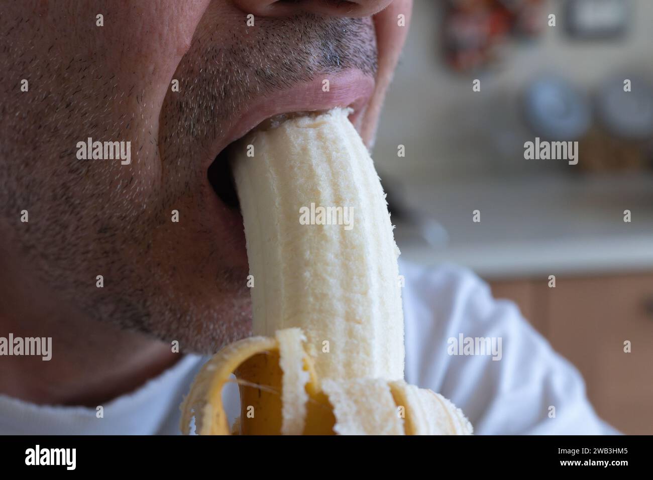 Boy biting lip hi-res stock photography and images - Alamy