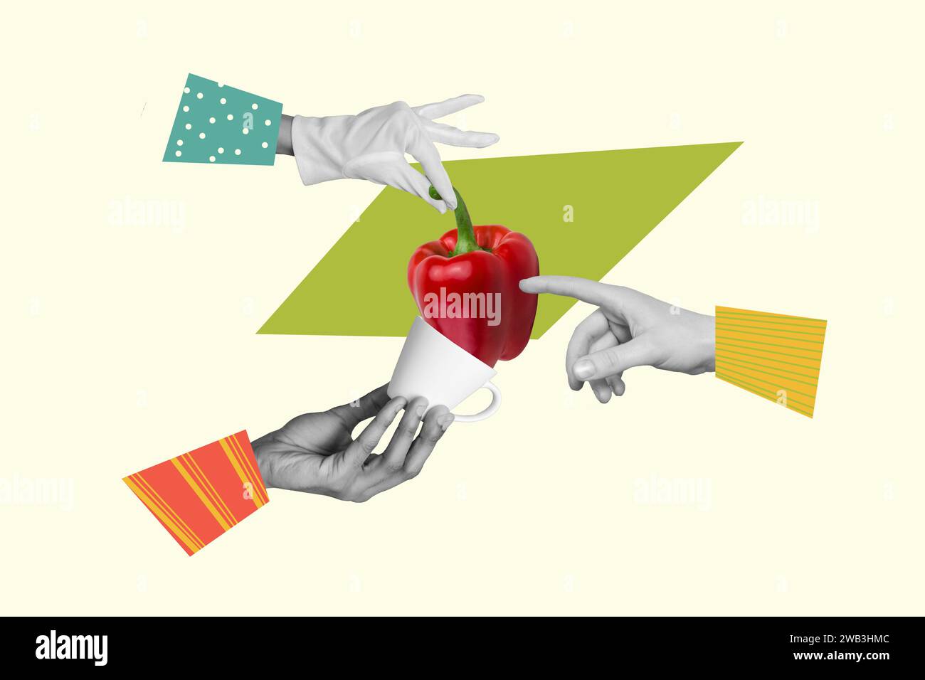 Poster collage template advertisement banner eco friendly nutrition ...