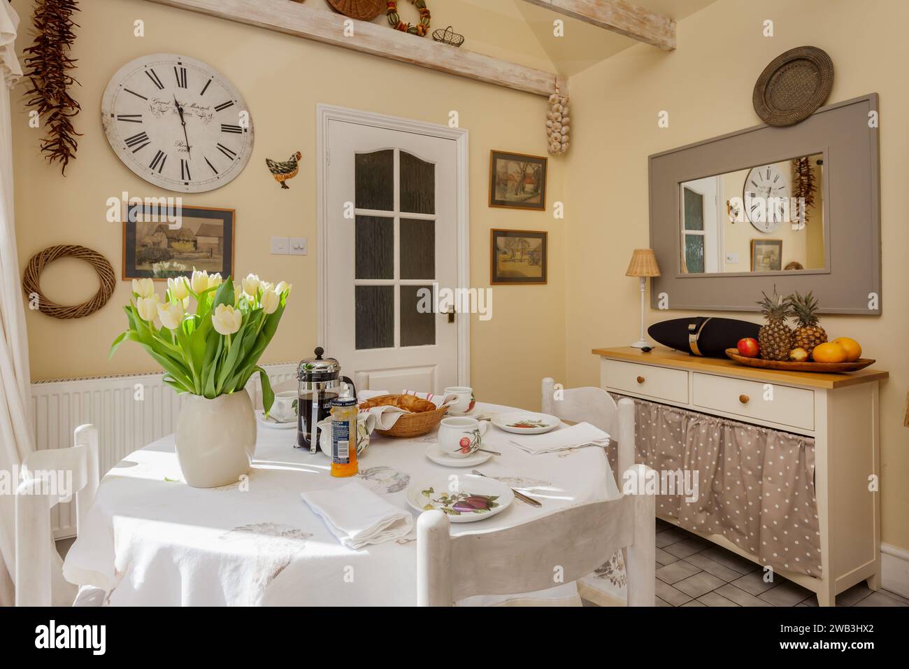 Impington, Cambridgeshire - March 7 2015: Traditional cottage breakfast ...