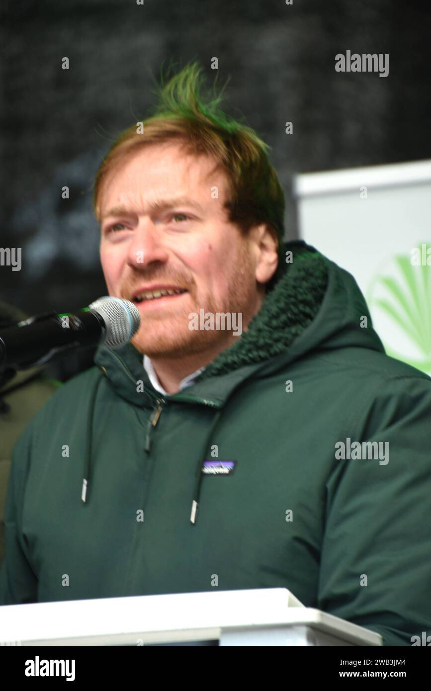 Karl Baer MdB. Gruene Muenchen 08.01.2024 Odeonsplatz Bayerischen ...