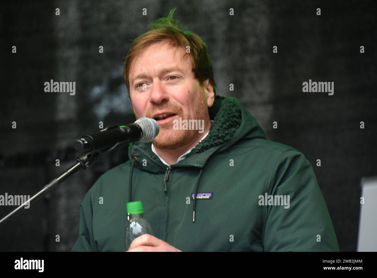 Karl Baer MdB. Gruene Muenchen 08.01.2024 Odeonsplatz Bayerischen ...
