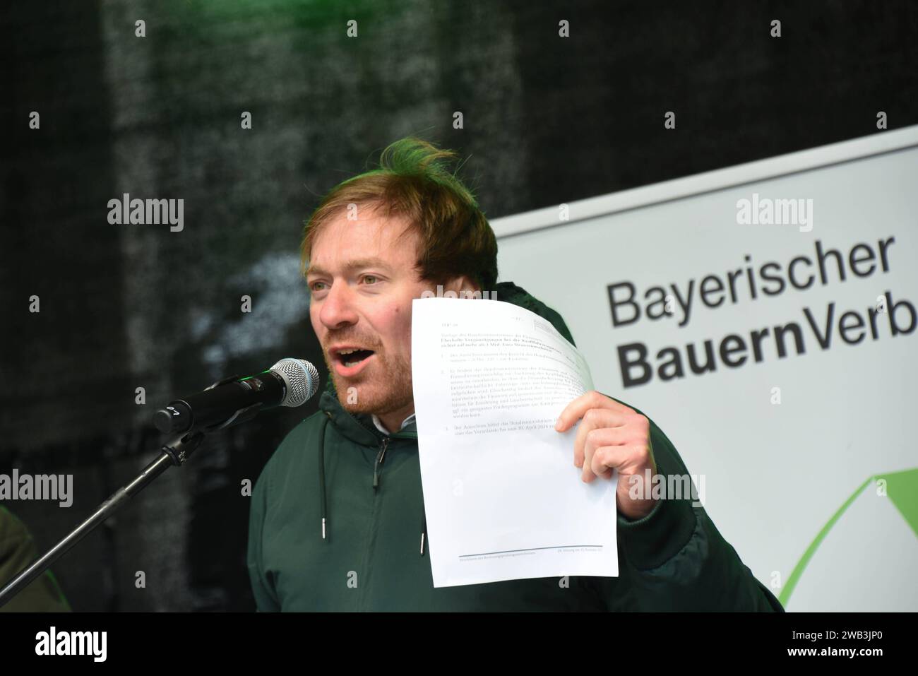 Karl Baer MdB. Gruene Muenchen 08.01.2024 Odeonsplatz Bayerischen ...
