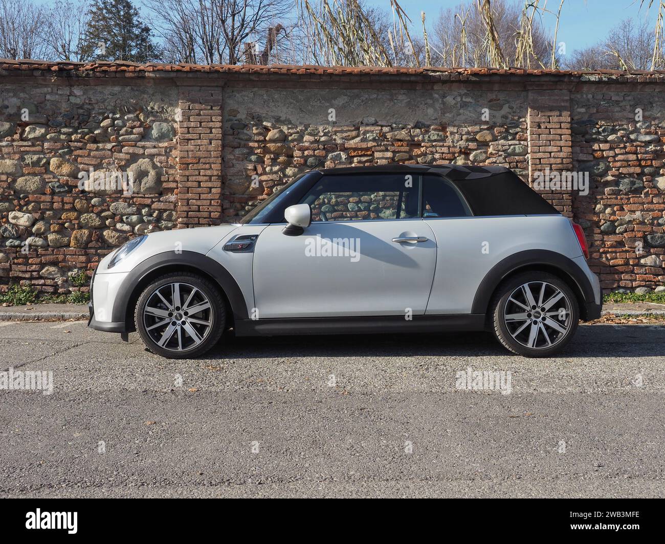 TURIN, ITALY - CIRCA JANUARY 2023: White Mini Cooper Car Stock Photo ...