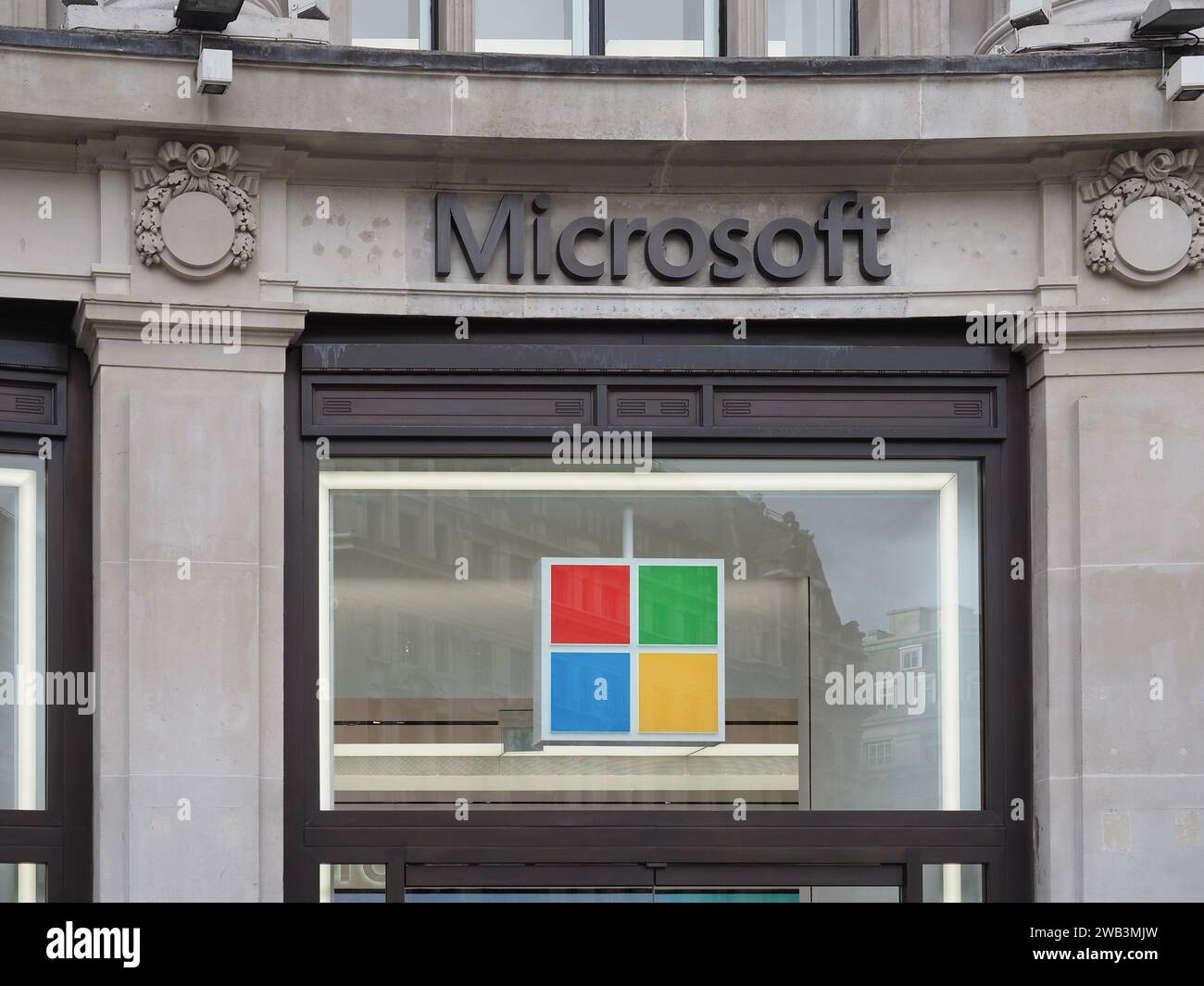 LONDON, UK - CIRCA OCTOBER 2022: Microsoft Storefront Sign Stock Photo ...