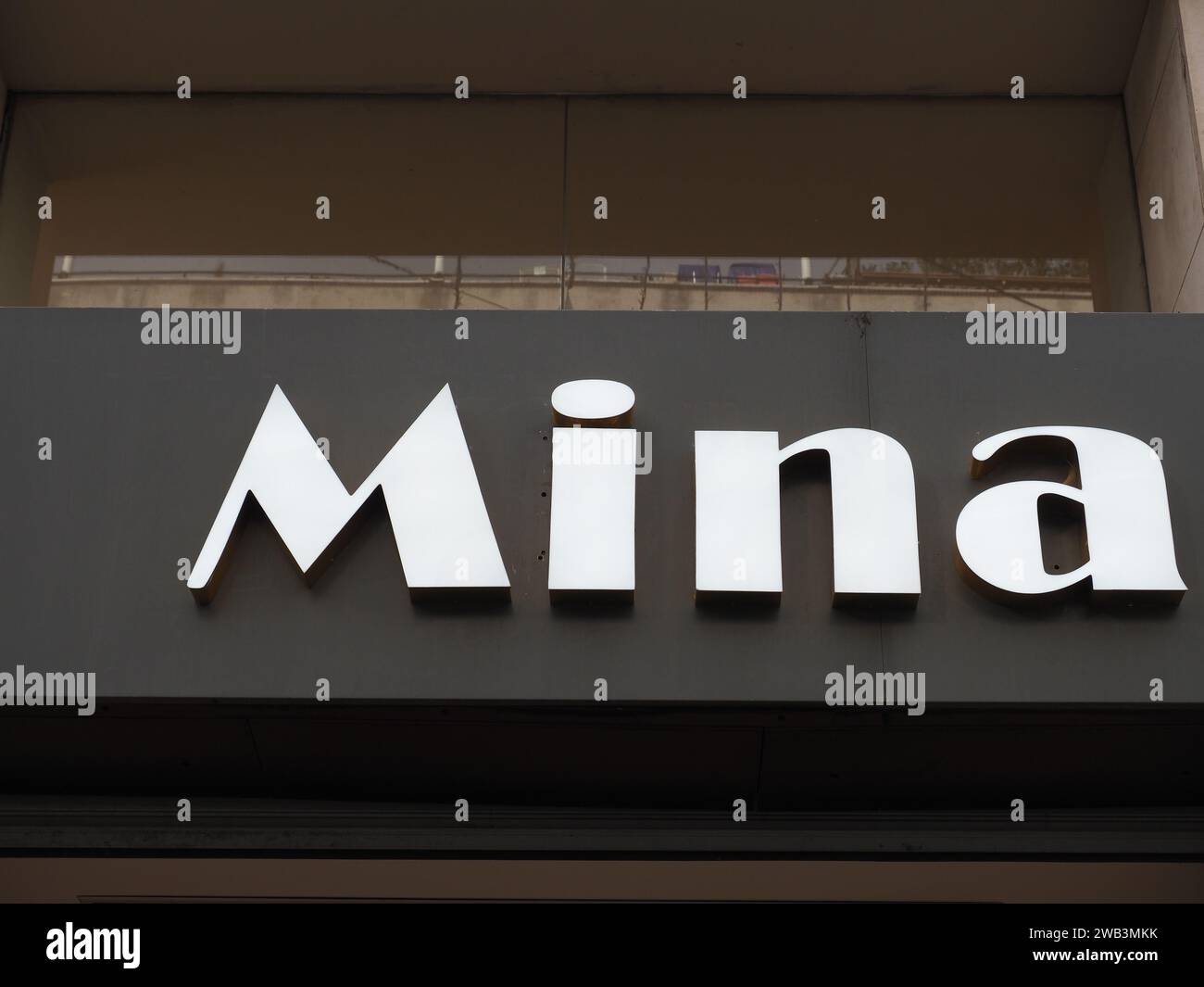 LONDON, UK - CIRCA OCTOBER 2022: Mina Storefront Sign Stock Photo - Alamy