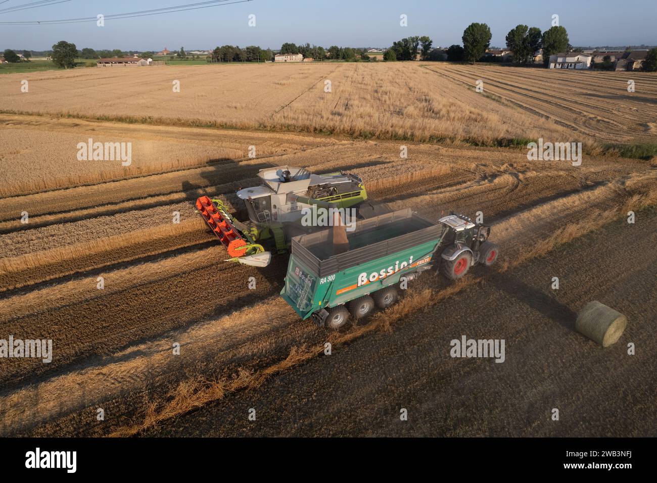 Soarza, Italy - June 23 2023 Claas 780 Lexion Combine Harvester ...