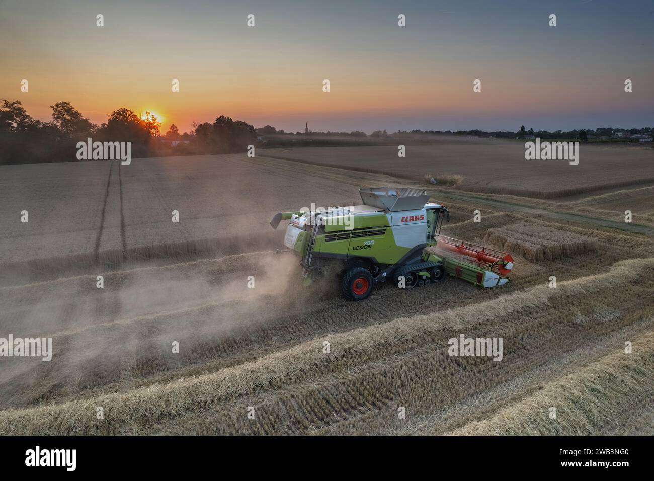 Soarza, Italy - June 23 2023 Claas 780 Lexion Combine Harvester ...