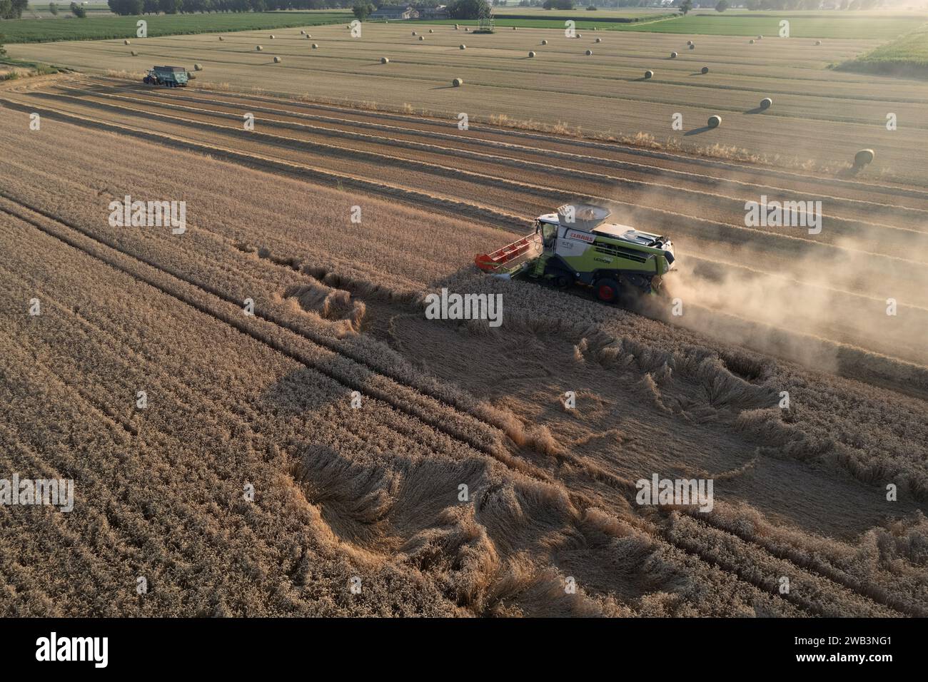 Soarza, Italy - June 23 2023 Claas 780 Lexion Combine Harvester ...