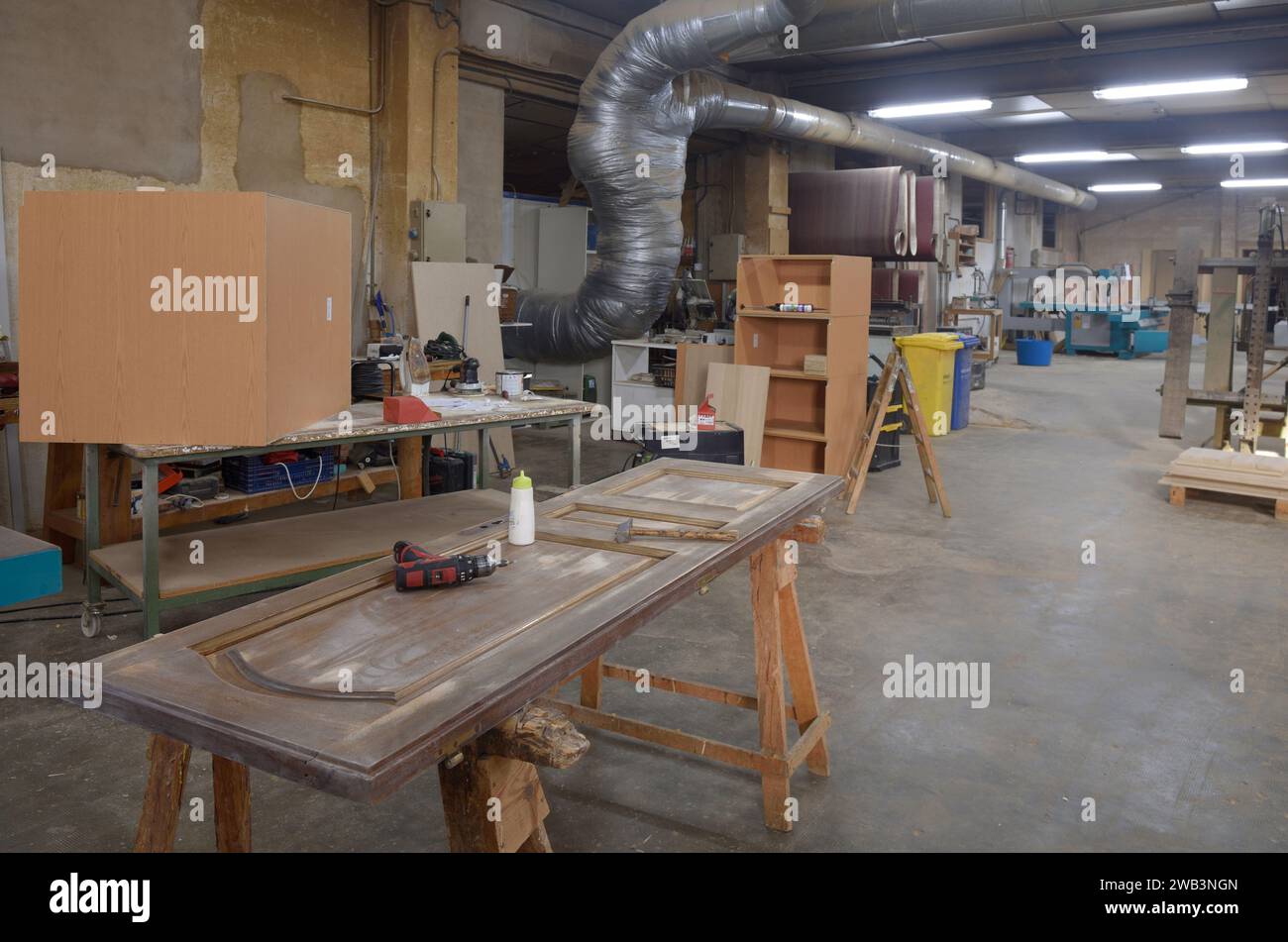 Interior view carpentry workshop wooden hi-res stock photography and ...