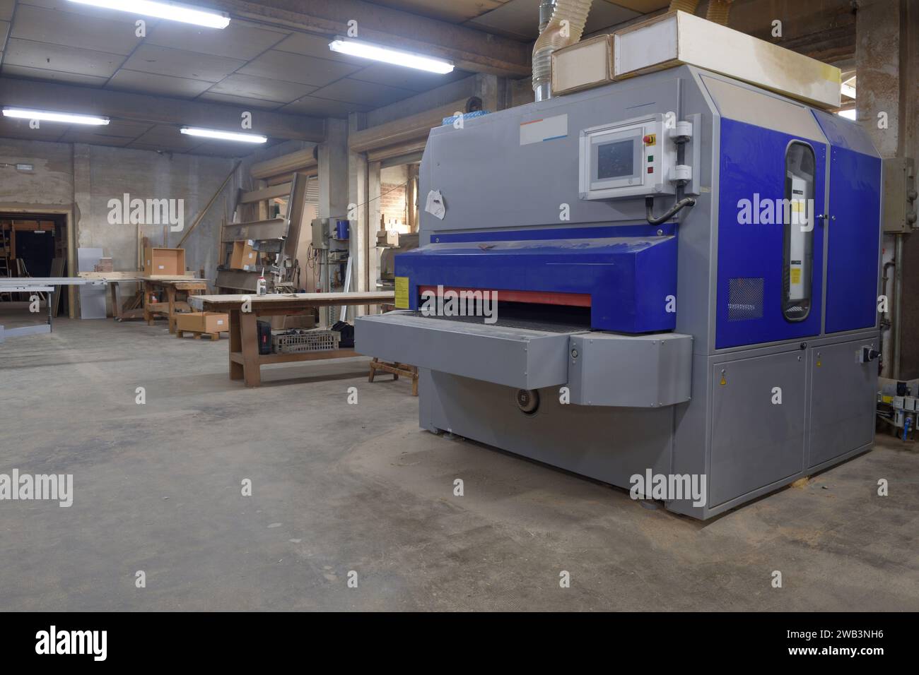 polishing area of a carpentry Stock Photo - Alamy