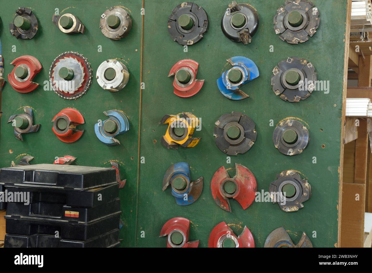 detail of a cutting blades of a milling machine Stock Photo - Alamy