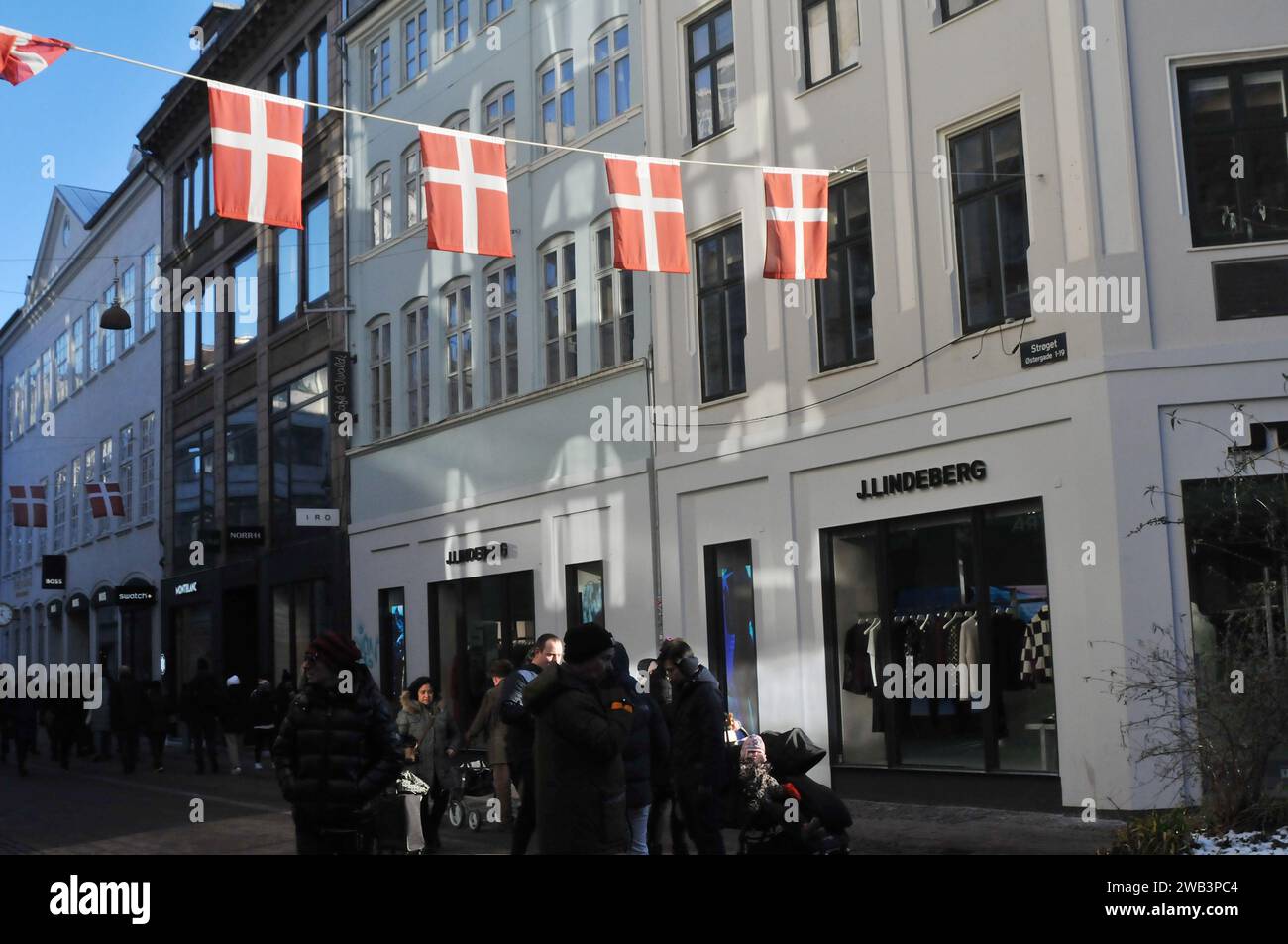 Copenhagen, Denmark /08 January 2024/.Danes start celebrating new ...