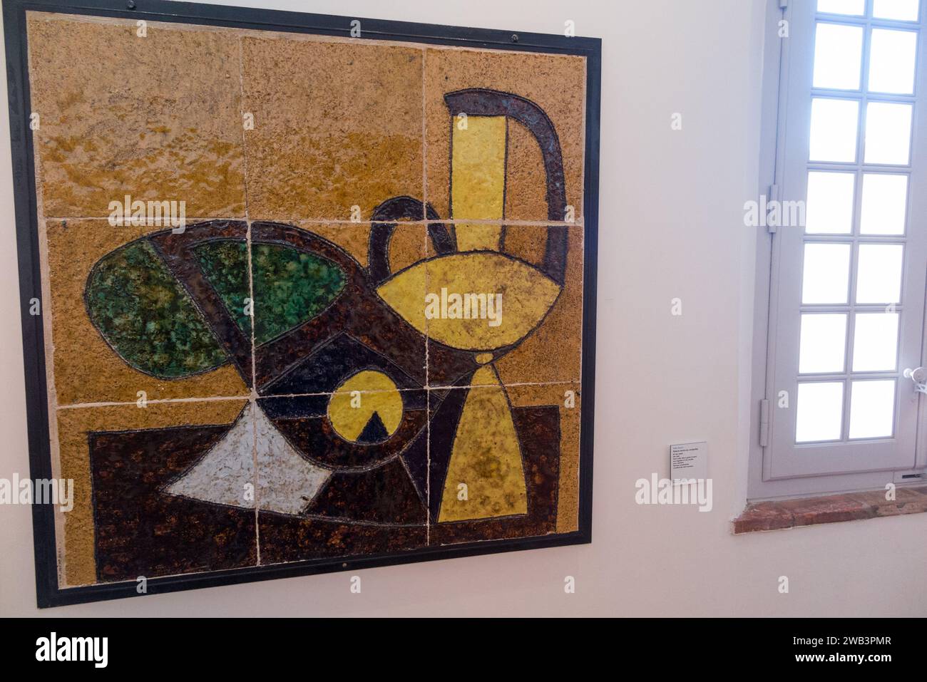 Picasso ceramic tiled art work on wall display ('still life composition ...