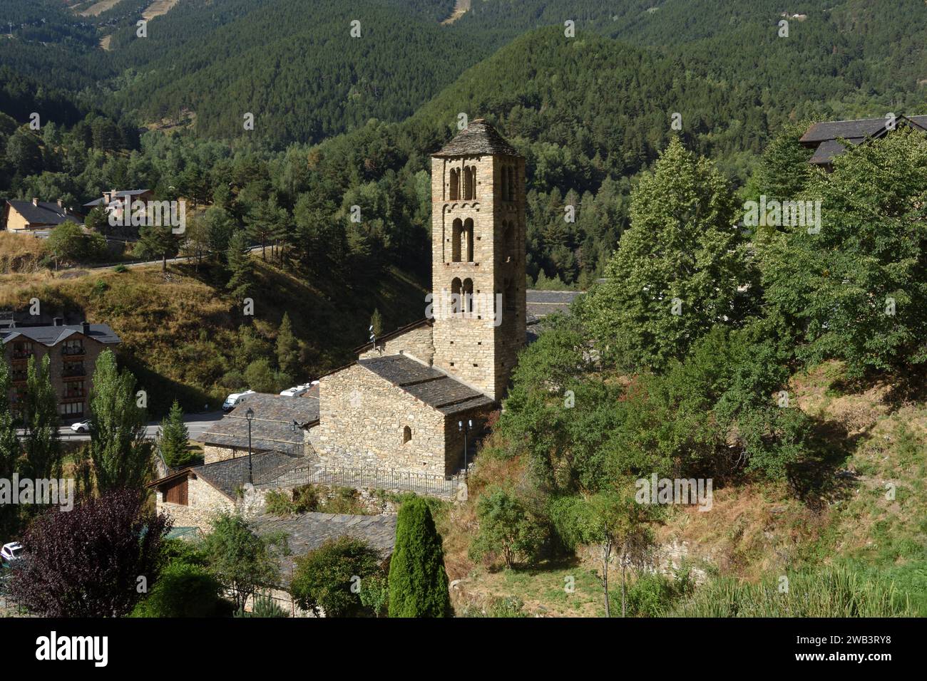 Romanesque church of Sant Climent de Pal, Andorra Stock Photo - Alamy