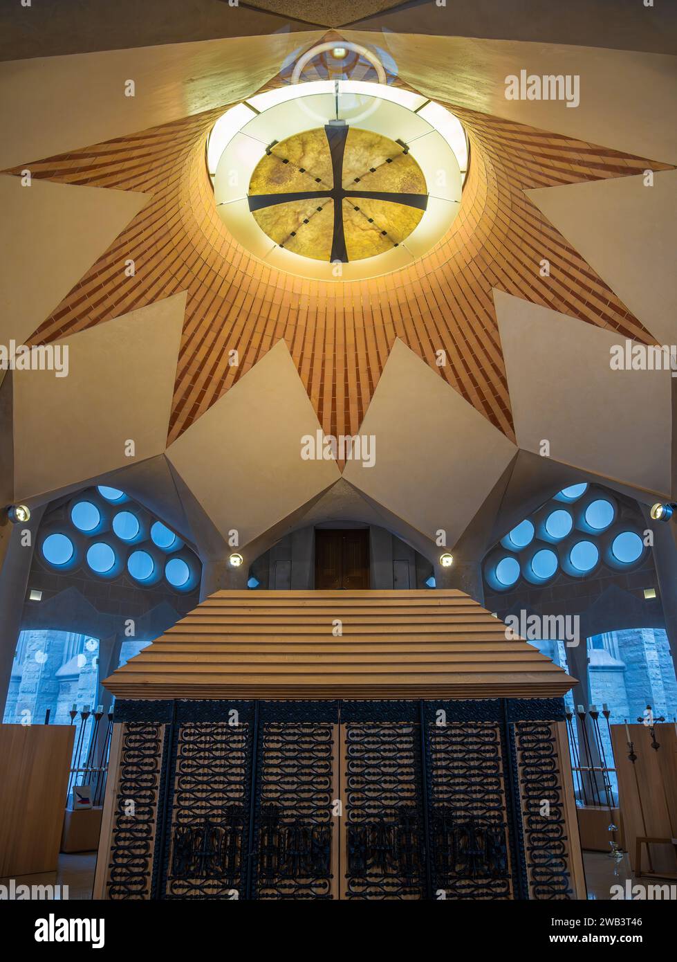 Barcelona, Spain - October 7, 2023: Architectural detail of the ...