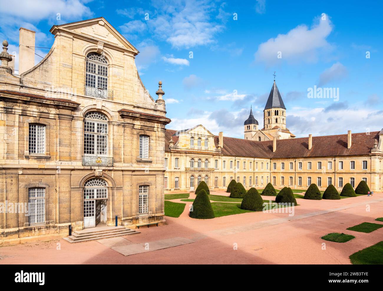 Cluny, France - October 14, 2023: The Abbey of Cluny in Burgundy was ...