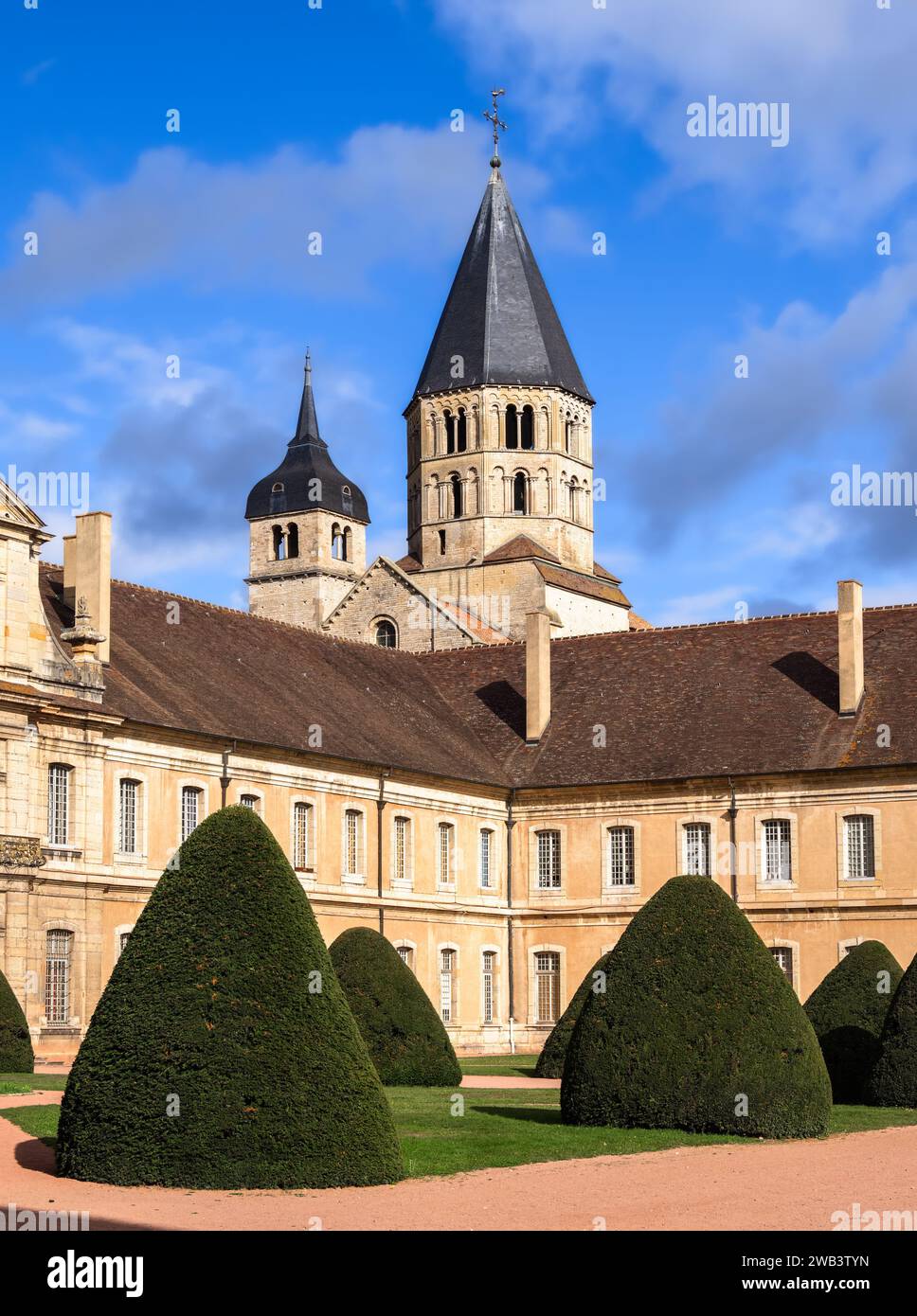 Cluny, France - October 14, 2023: The Abbey of Cluny in Burgundy was ...