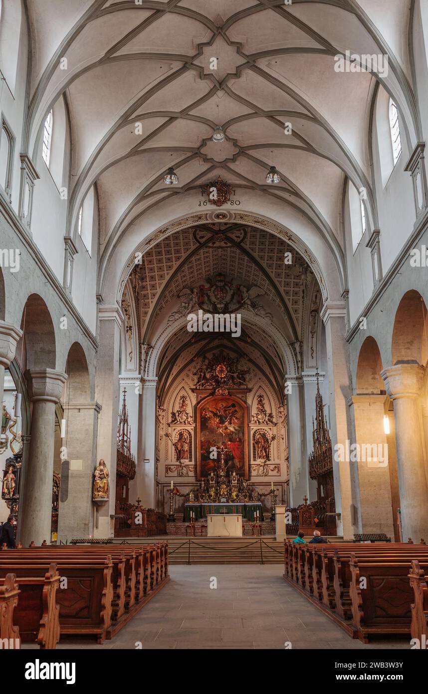 Constance, Germany - August 29, 2023: Interior of the Cathedral ...