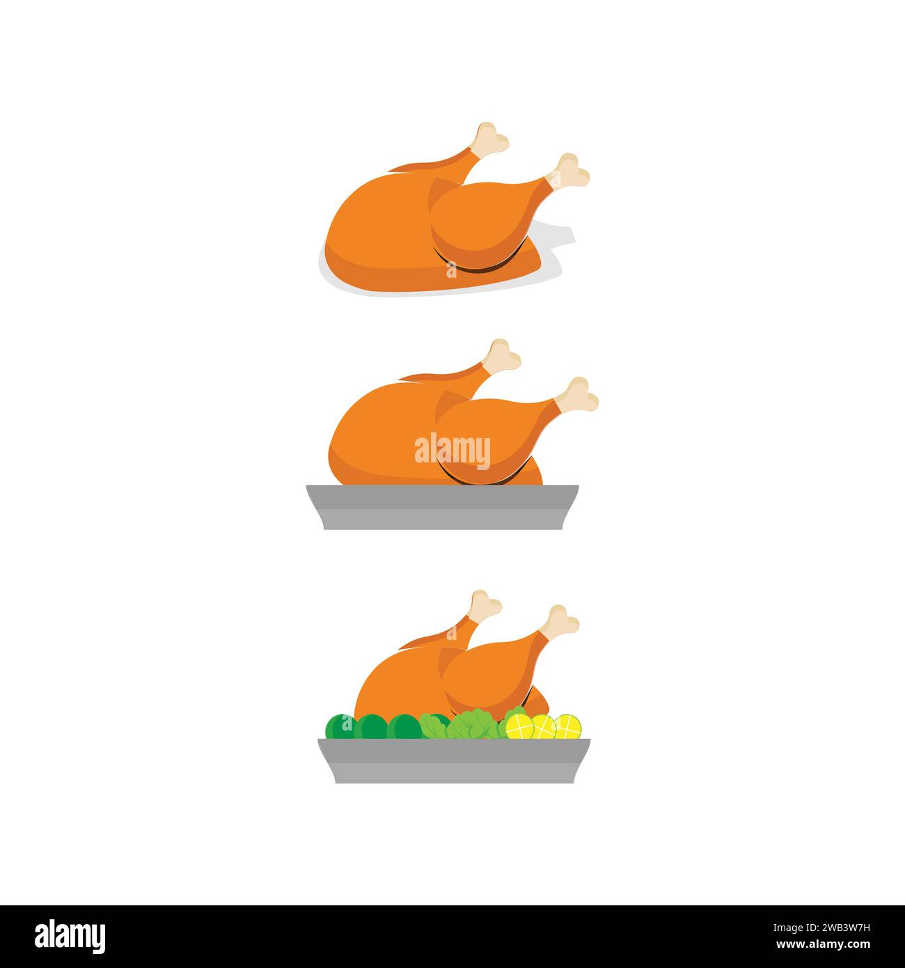 Thanksgiving icons. Autumn elements with roast turkey. pumpkin, pilgrim ...