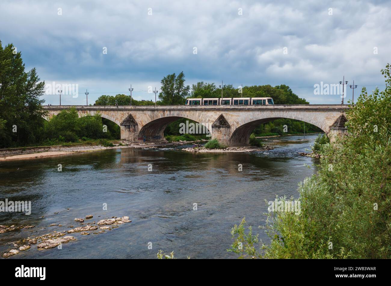 Tram over loire river hi-res stock photography and images - Alamy