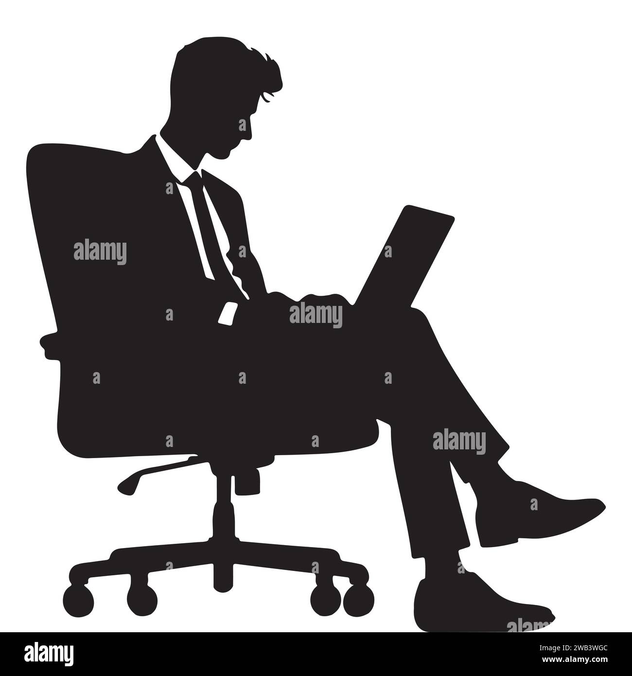 Achievement silhouette technology Cut Out Stock Images & Pictures - Alamy