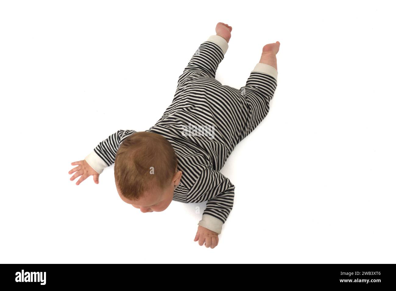 Baby full body top view hi-res stock photography and images - Alamy