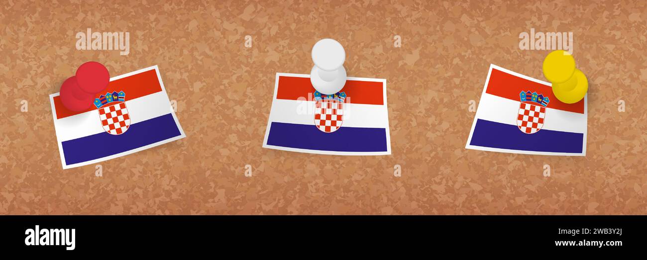 Croatian tricolour Stock Vector Images - Alamy