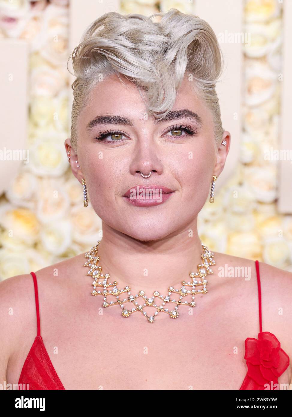 BEVERLY HILLS, LOS ANGELES, CALIFORNIA, USA - JANUARY 07: Florence Pugh ...