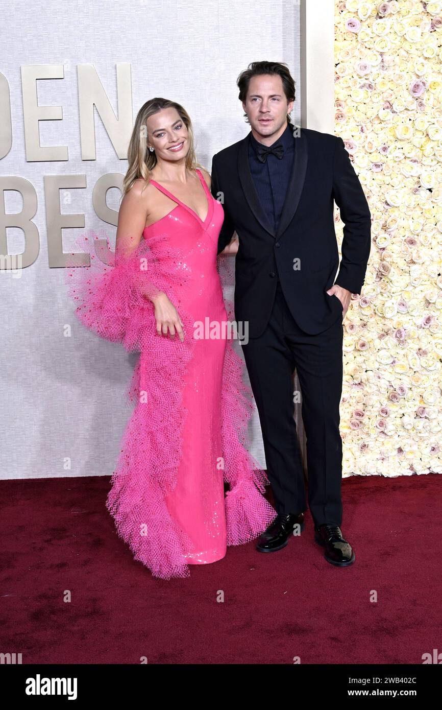 Margot Robbie mit Ehemann Tom Ackerley bei der Verleihung der 81 ...