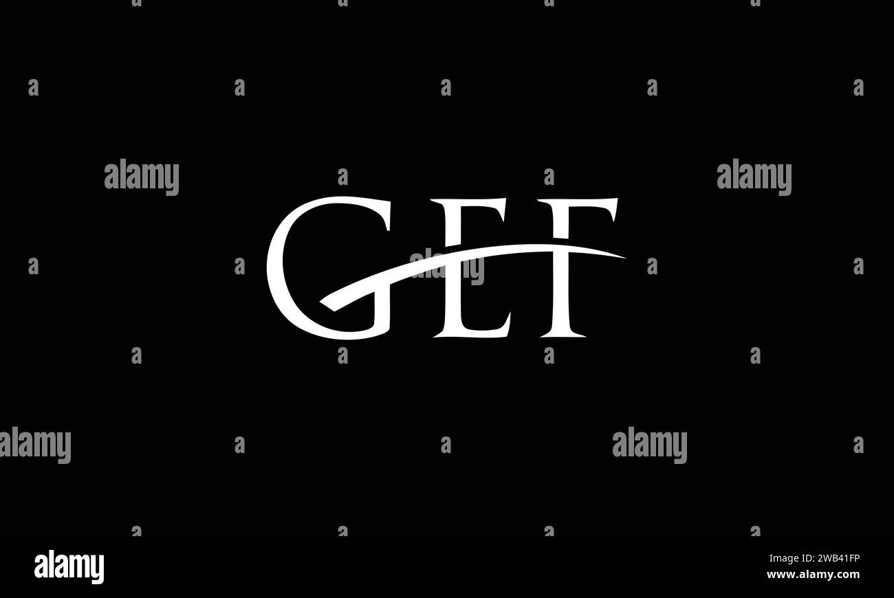 GEF Logo Letter Design For All Kind Of Use Stock Vector Image & Art - Alamy