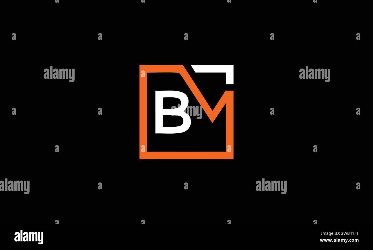 initial BM logo design vector Stock Vector Image & Art - Alamy